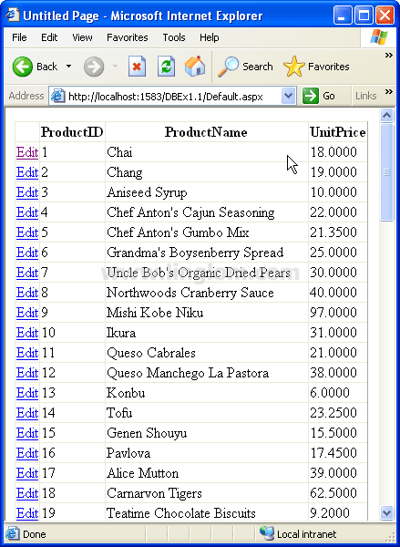 Accessing Sql Server On Aspnet Using Sqldatasource Part 1 Update