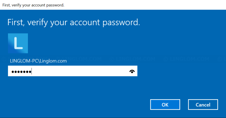 Sign in Windows 10 with PIN - Linglom.com