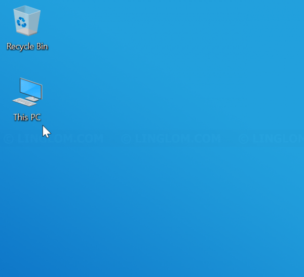 Display My Computer icon on Windows desktop - Linglom.com