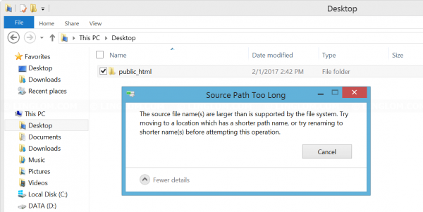 [Fix] Source Path Too Long while deleting files - Linglom.com
